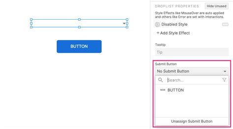 Droplist Widgets Axure Docs