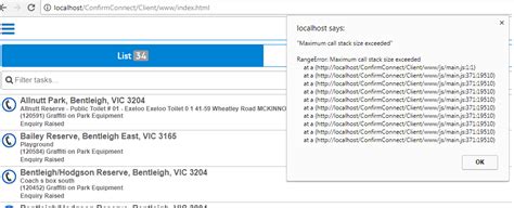 Resolve The Error Rangeerror Maximum Call Stack Size Exceeded In Confirmconnect