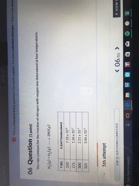 solved this is a numeric entry question it is worth 1