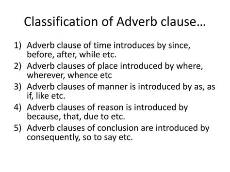 Clauses And Its Types Pptx