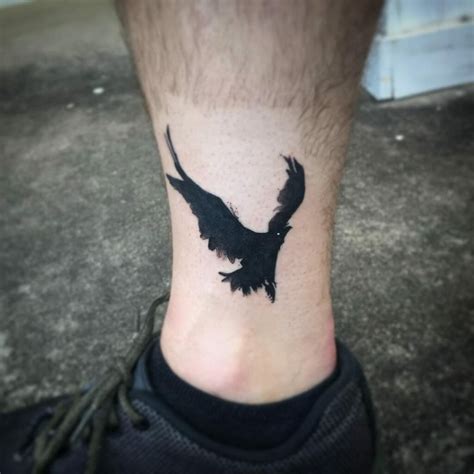 Nordic Raven Tattoo Small Minimalist Design With Deep Symbolism