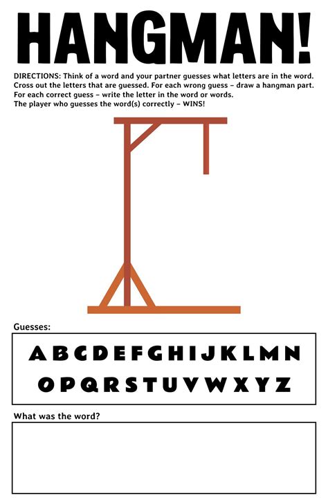 Hangman Words For Seniors 10 Free Pdf Printables Artofit