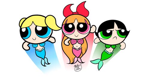 Mermay Day 29 Powerpuff Mermaids By Mermaid Melly On Deviantart