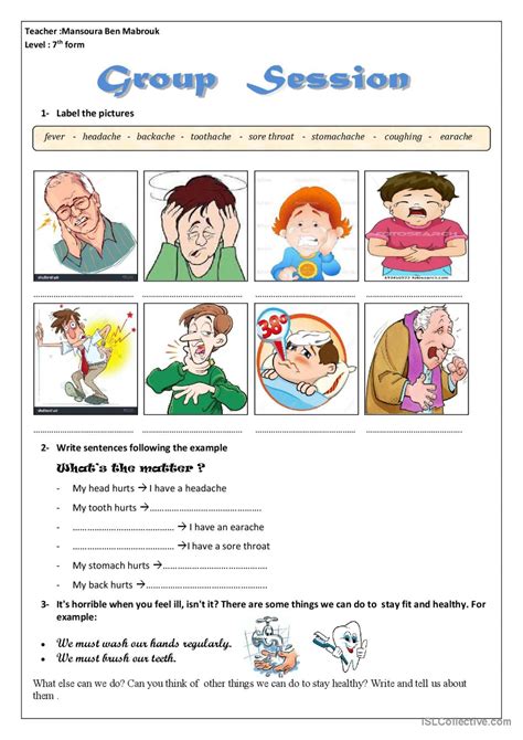 Minor Ailments English Esl Worksheets Pdf And Doc