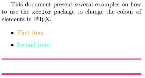 Using Colours In Latex Overleaf Éditeur Latex En Ligne
