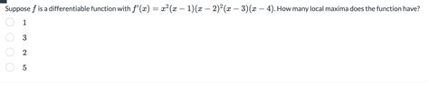 Solved Suppose F Is A Differentiable Function With Chegg