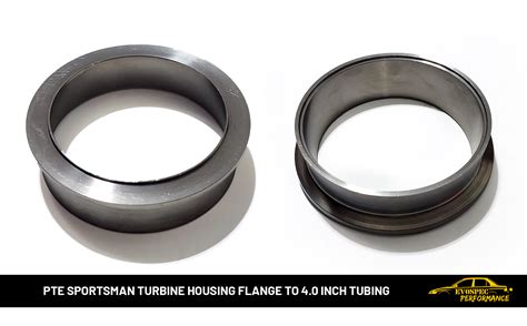 PTE Sportsman V Band Turbine Housing Flange To 4 0 Inch Tubing Evospec Performance