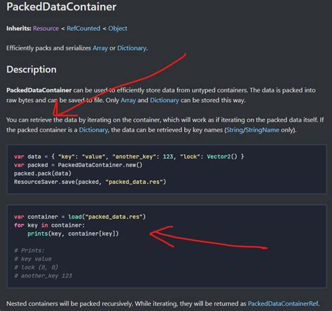 How Do I Retrievedeserialize Data From A Packeddatacontainer