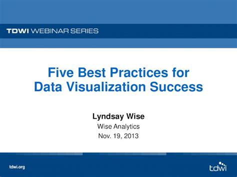 Pdf 5 Best Practices For Data Visualization Successdownload 101com