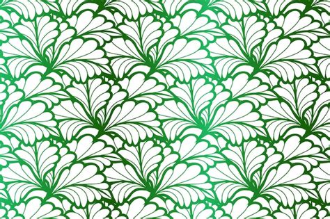 Premium Vector Seamless Classical Green Leaf Pattern