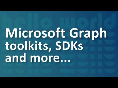 Free Video Microsoft Graph Introduction And Development Techniques