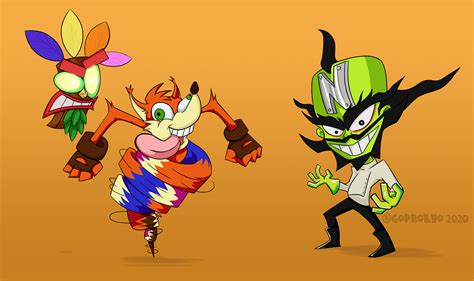 Crash Bandicoot And Neo Cortex By Goprokyo On Newgrounds