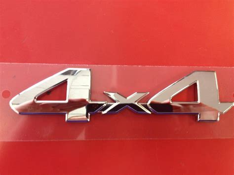 1pc Oem Chrome 4x4 Emblem Badge 3d For Rear Tailgate 2005 2018 4 X 4