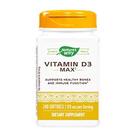 Vitamina D3 5000 Ui Natures Way 60 Capsule Secom
