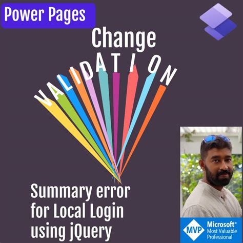 Curious About Customizing Validation Summary Error Texts For Local Login In Power Pages