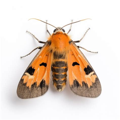 Premium Photo A Close Up Of A Moth On A White Surface Generative Ai