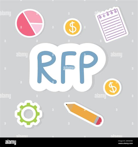 Rfp Request For Proposal Acronym Concept Vector Illustration Stock