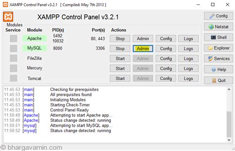 Open Phpmyadmin Bhargav Amin Blog