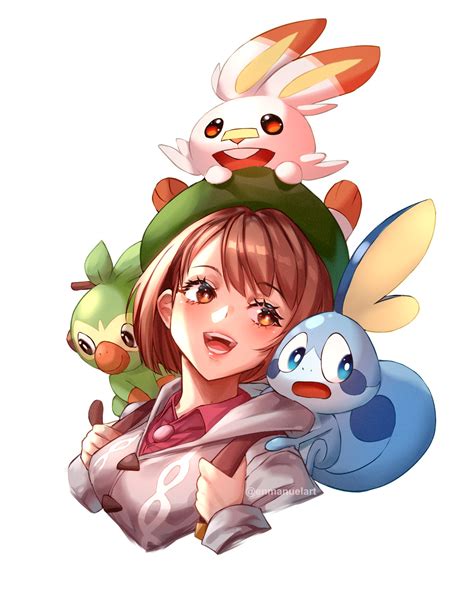 Gloria Scorbunny Sobble And Grookey Pokemon And More Drawn By Enmanuelart Danbooru