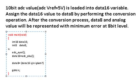 Solved Bit Adc Value Adc V Ref V Is Loaded Into Data Chegg