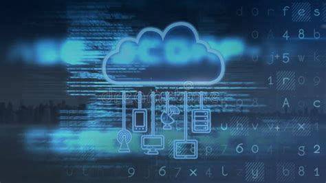 Animation Of Computer Language And Cloud With Icons Over Modern
