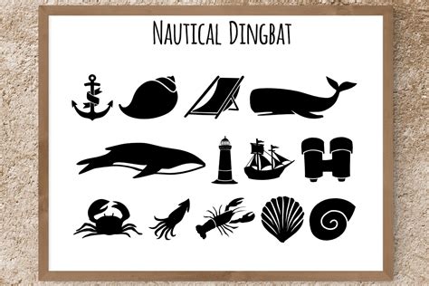 Nautical Dingbat Font Font Canyon