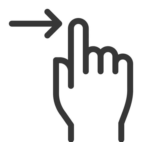 Drag Gesture Hand Icon Outline Style Stock Vector By Iconfinder 462683988