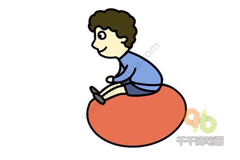 弹力球弹起来简笔画 简笔画图片大全 普车都