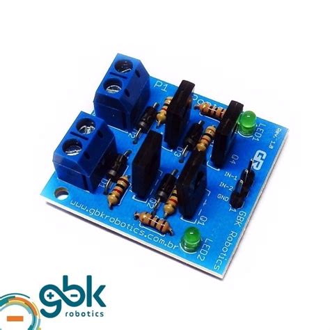 Arduino Motor Shield Driver Modulo Ponte H Gbk Robotics