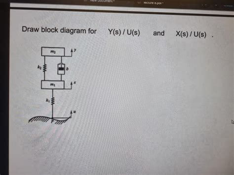 Solved Draw Block Diagram For Ysu S ﻿and Xsu S