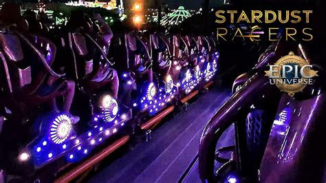 2025 Stardust Racers At Night On Ride Back Seat Green Side Pov