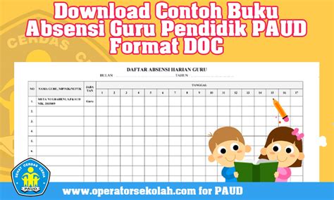 Contoh Buku Absensi Guru Galeri Sampul Riset