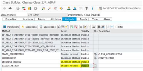 Object Oriented Abap 5 Creating Global Class In Sapgui Editor Discovering Abap