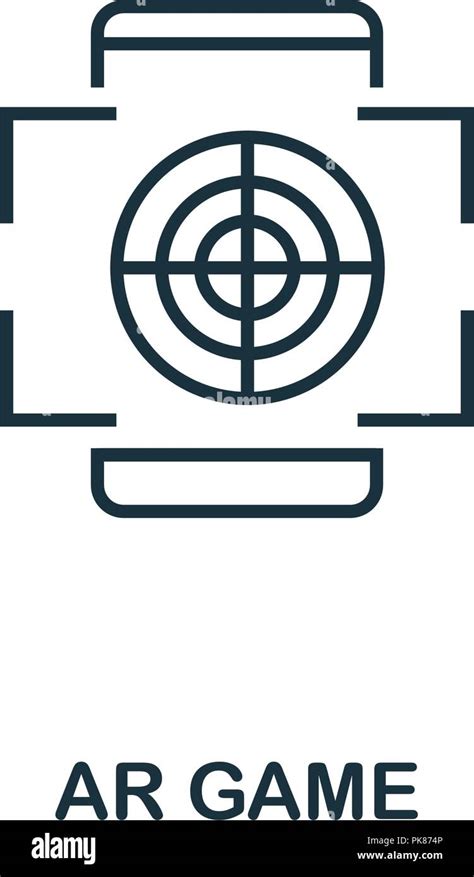 Augmented Reality Game Icon Monochrome Style Design From Visual Device Collection Ui Pixel