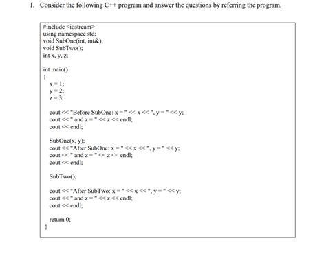 Solved Consider The Following C Program And Answer The Chegg