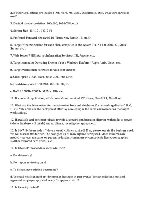 custom software development checklist by michael cordova pdf