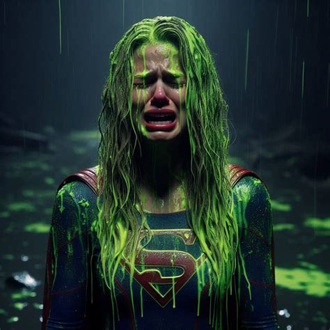 Supergirl Covered In Kryptonite By Gardenia76 On Deviantart