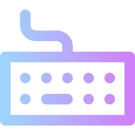 Keyboard Super Basic Rounded Gradient Icon