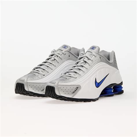 Nike Shox R4 White Metallic Silver Racer Blue Footshop