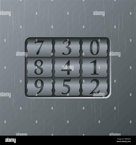 Illustration Of The Safe Code Stock Vector Image And Art Alamy