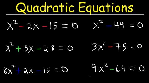 Factoring And Solving Quadratic Equations 9th 12th Grade Quiz Quizizz