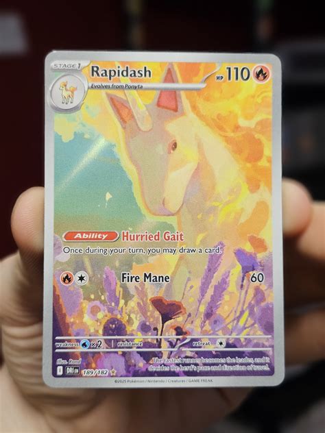Rapidash 2025 Scarlet And Violet Destined Rivals 189 182 Illustration