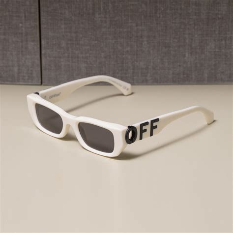 Off White Off White Fillmore Rectangular Frame Sunglasses White Grailed