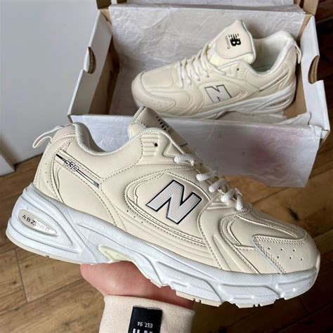 Женские кожаные кроссовки new balance 530 beige leather — цена 2300 грн ...