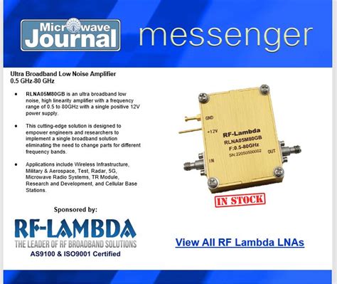 rf lambda on linkedin ultra broadband low noise amplifiers 0 5ghz