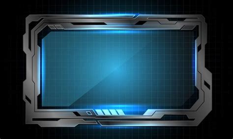 Metal Hud Display Screen With Blue Glass