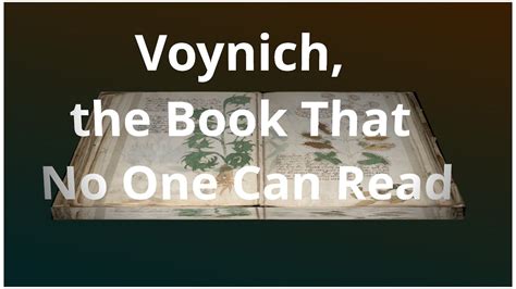 Voynich The Unreadable Book Youtube