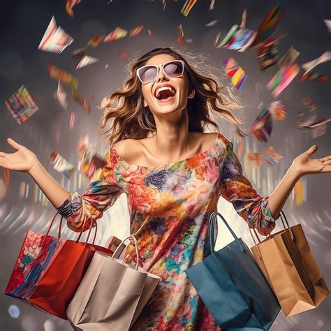 Premium Ai Image 3d Rendered Image Of Girl Who Have Addiction Of Shopping