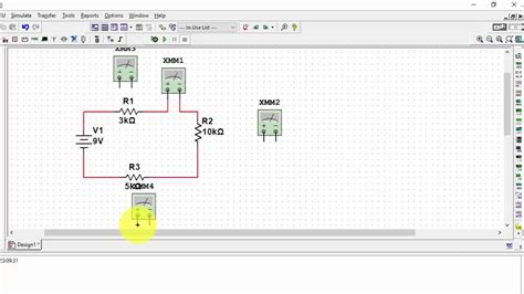 Basic Use Of Multisim In Electronics Circuit Analysis Lab Tips Youtube