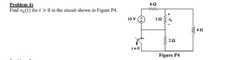Solved Problem Find V T For T In The Circuit Shown In Chegg Com
